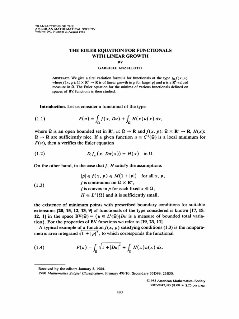 anzellotti1985 | PDF | Measure (Mathematics) | Function (Mathematics)