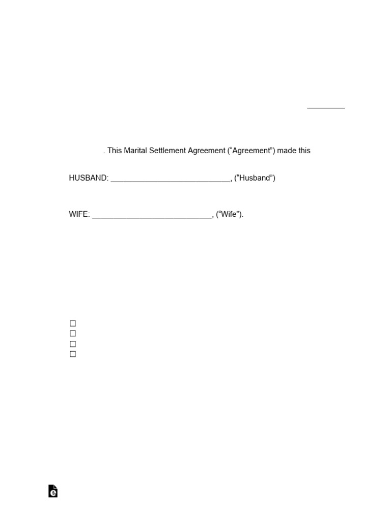 New Jersey Marital Settlement Agreement | PDF | Alimony | Child Support