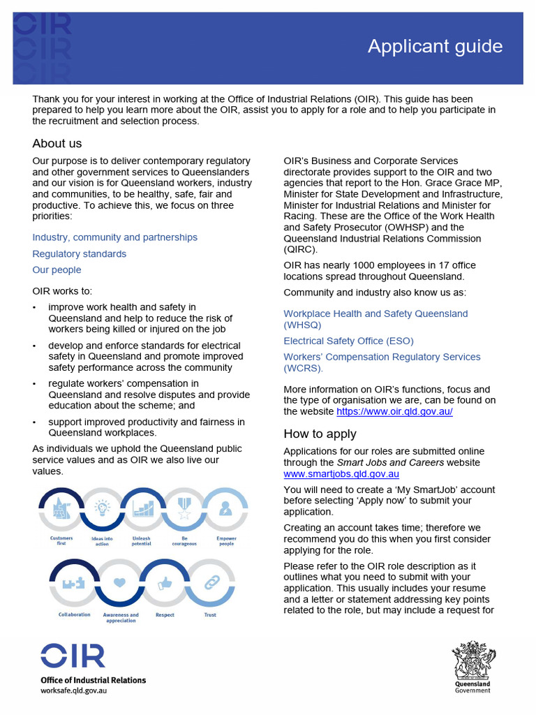 24 - OIR Applicant Guide | PDF | Employment | Recruitment