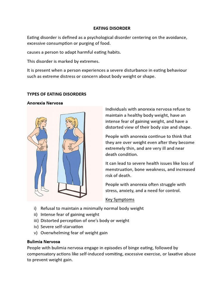 EATING DISORDER | PDF | Eating Disorder | Anorexia Nervosa