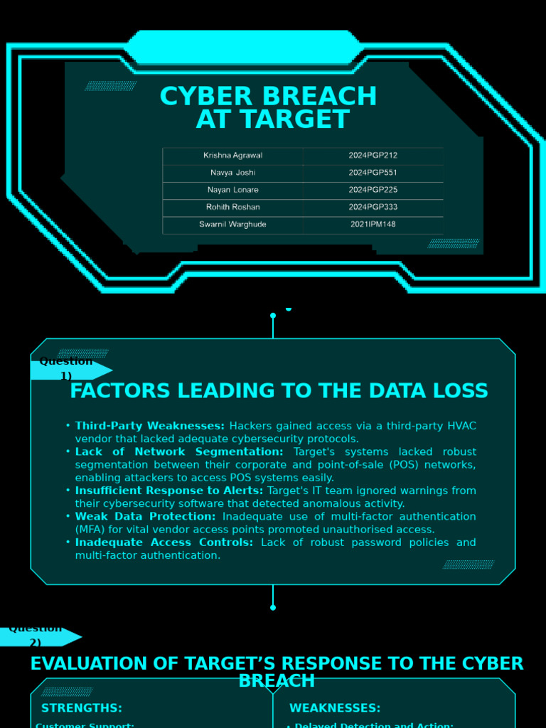 Target Cyber Breach Analysis and Lessons | PDF | Computer Security ...