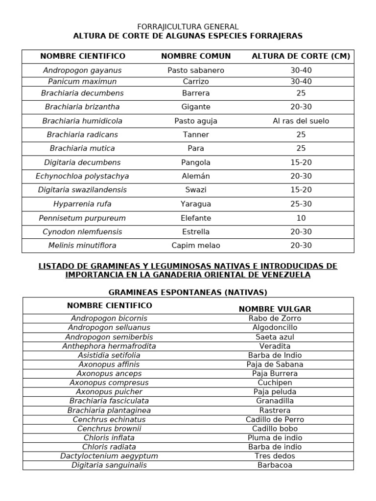 Guia Forraje | PDF | Césped