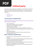 India State Ruling Parties 2025 | PDF