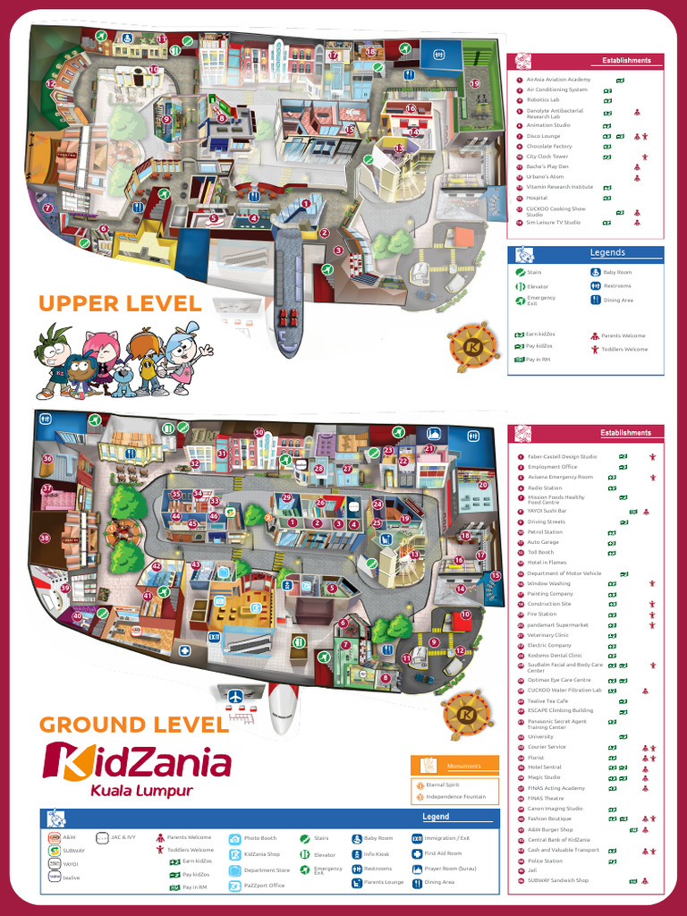 Kidzania Map | PDF