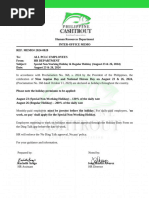 Memo 002 Holy Week | PDF