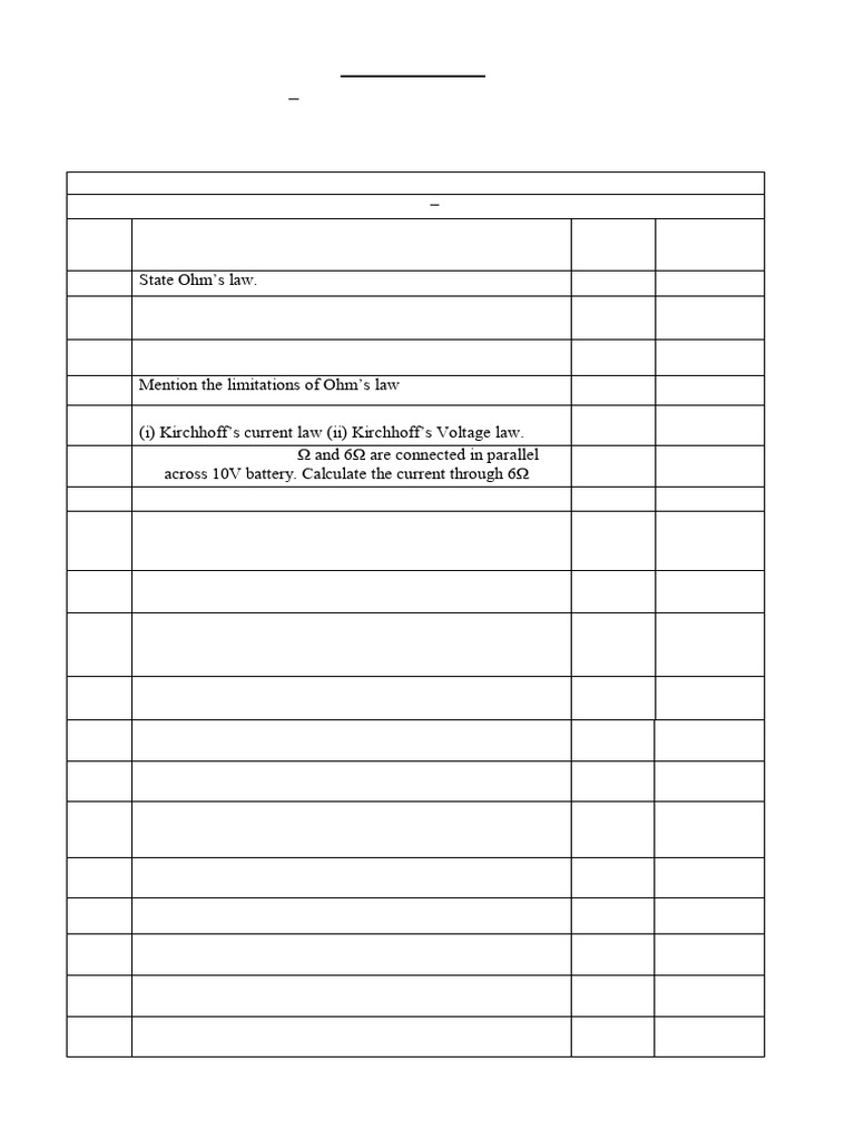 BE3252 Question Bank | PDF | Bipolar Junction Transistor | Electrical ...