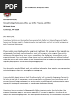 Harvard Acceptance Letter Copy 3 | PDF