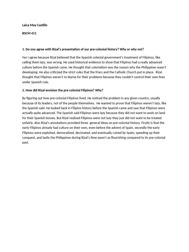 05 Elms Task - Castillo | PDF | History