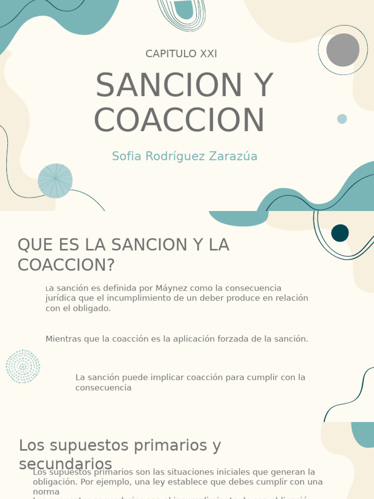 Sanción y Coacción: Conceptos Clave | PDF | Castigos | Violación