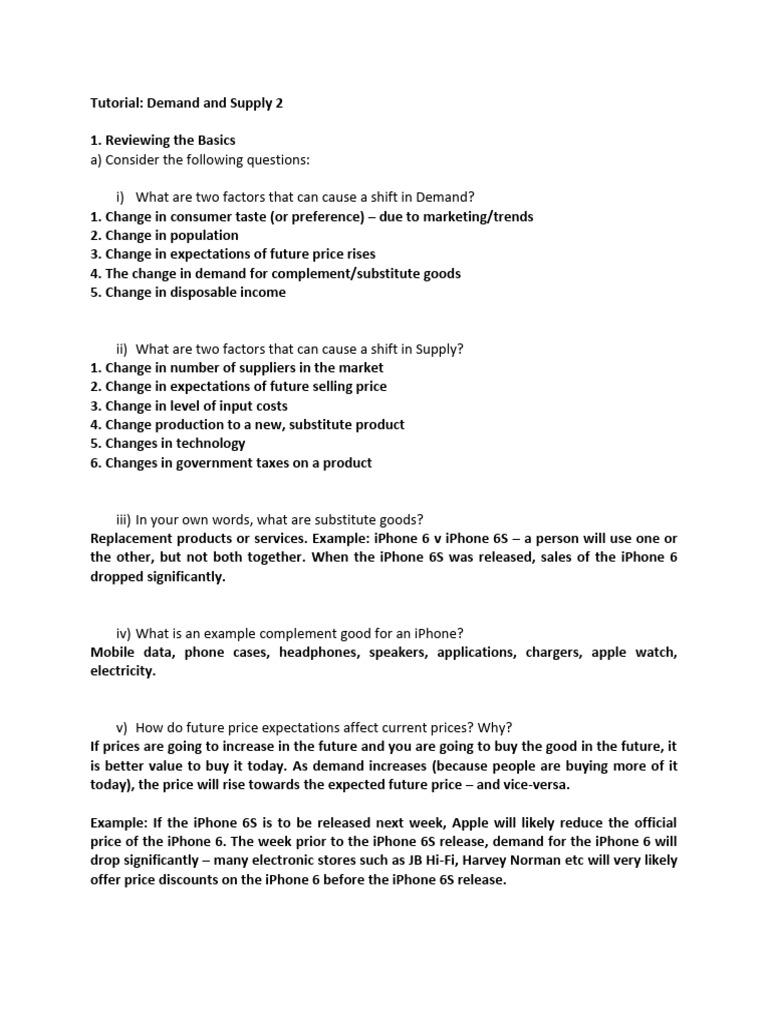Understanding Demand and Supply Factors | PDF | Demand | Supply And Demand