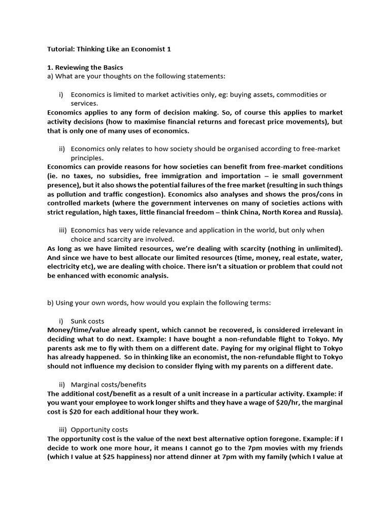 Understanding Total Costs in Economics | PDF | Economics | Market ...