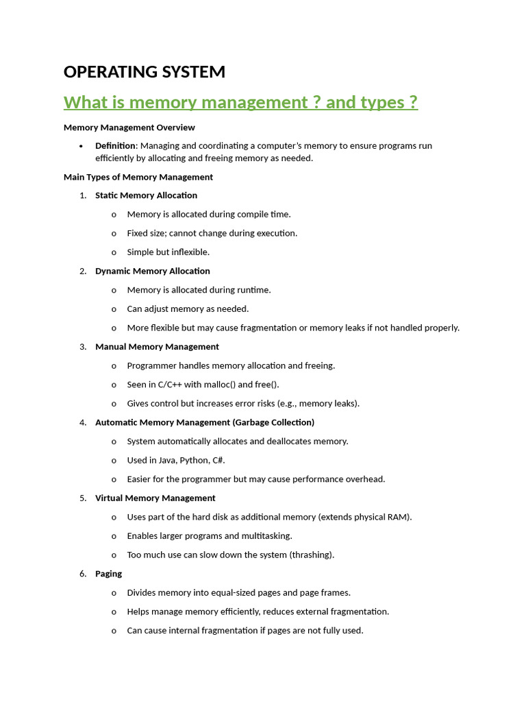 OPERATING SYSTEM Imp Questions | PDF | Computer Architecture | Computer Programming