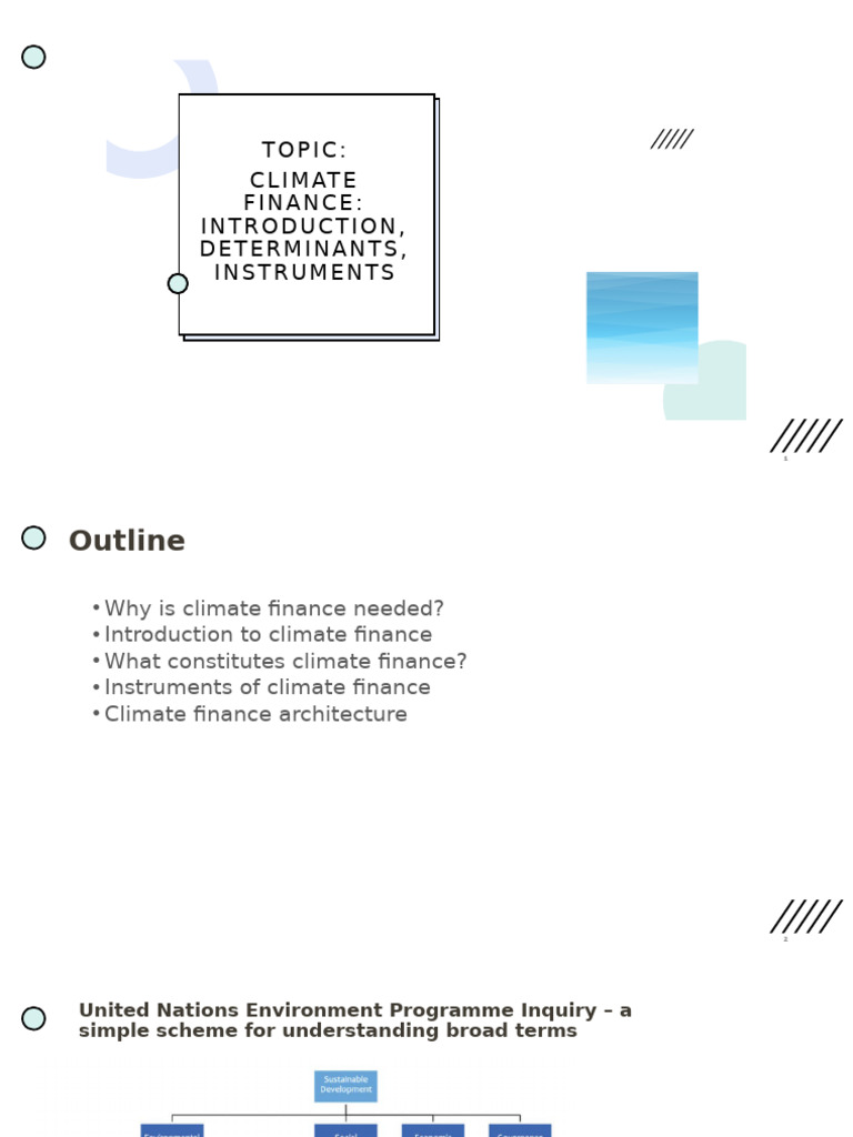 Climate Finance | PDF | Climate Change Mitigation | Loans