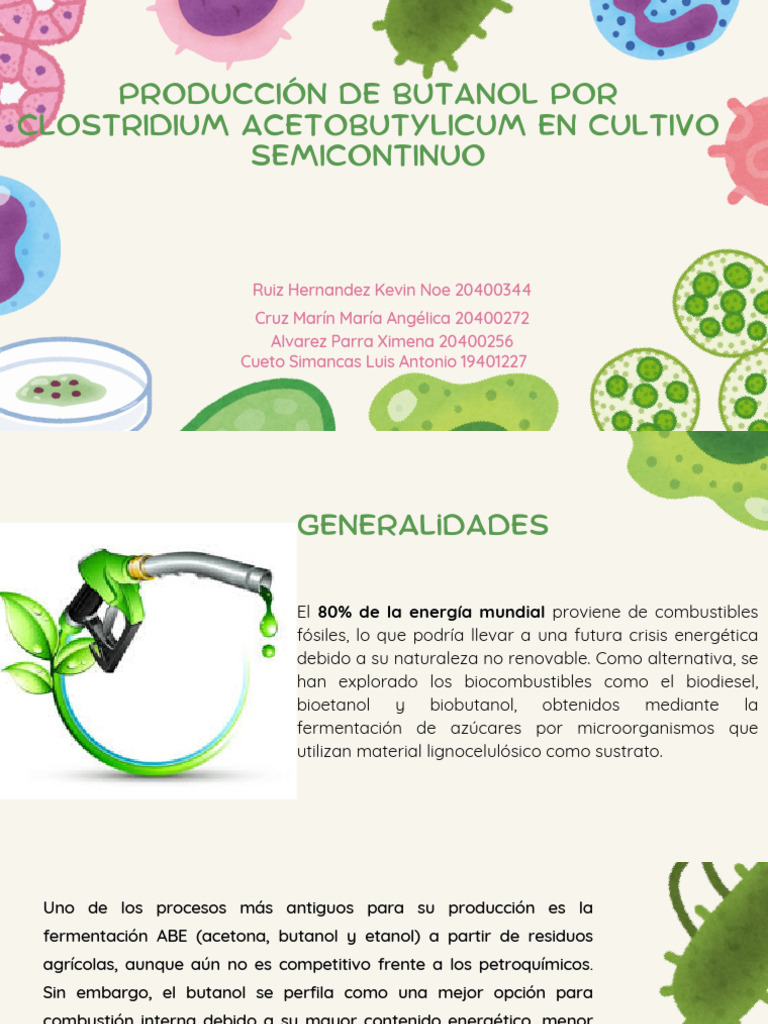 Tema 1 Generalidades Del Butanol | PDF | Química | Sustancias químicas