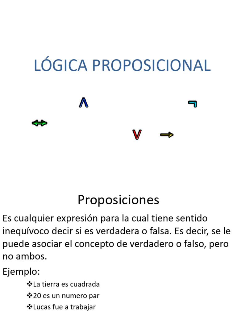 Lógica Proposicional | PDF | Proposición | Lógica
