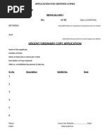 Application For Certified Copies at Court | PDF