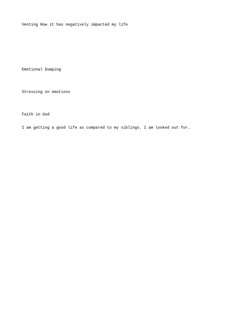 The Negative Impact of Venting Emotions | PDF