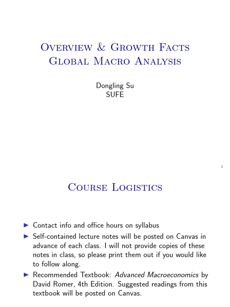 Lecture_1 | PDF | Gross Domestic Product | Macroeconomics