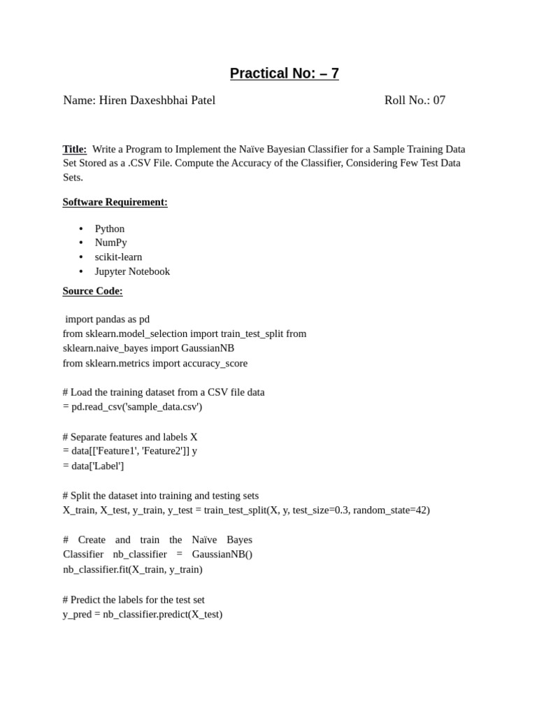 ML Assignment-7 | PDF ML Assignment-7 | PDF
