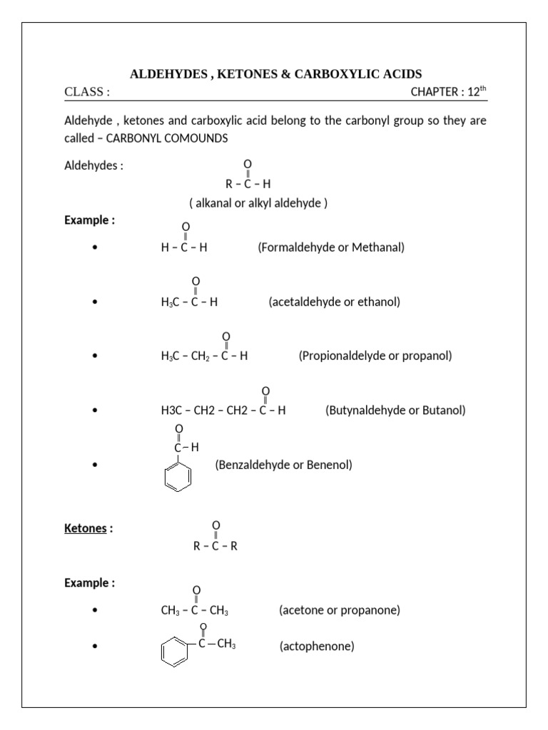 ALKEHYDES | PDF | Aldehyde | Methyl Group