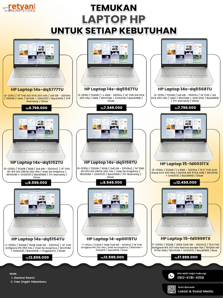 Brosur Pricelist Retyan Computer | PDF | Printer (Computing) | Solid State Drive