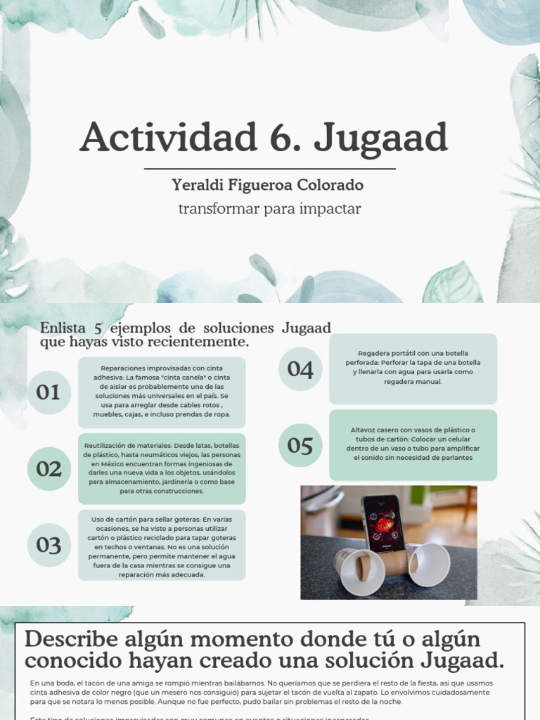 Act6 Transformar | PDF