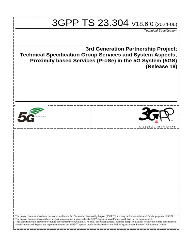 23304-I60 - Proximity Based Services (ProSe) in The 5G System (5GS ...