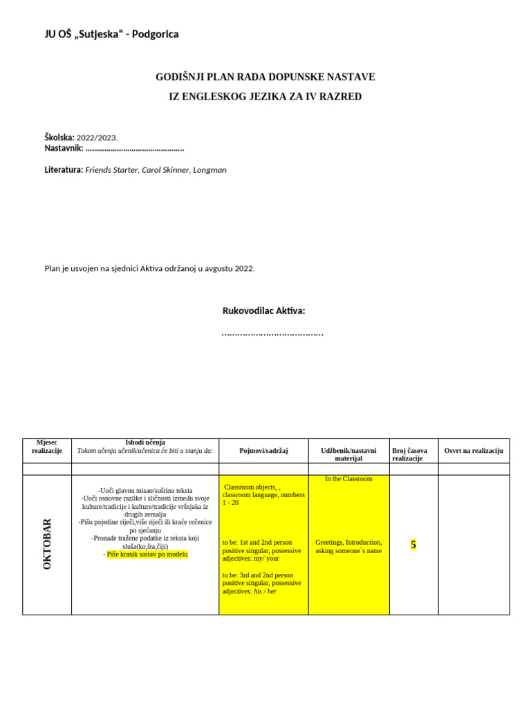 Dopunska IV New | PDF
