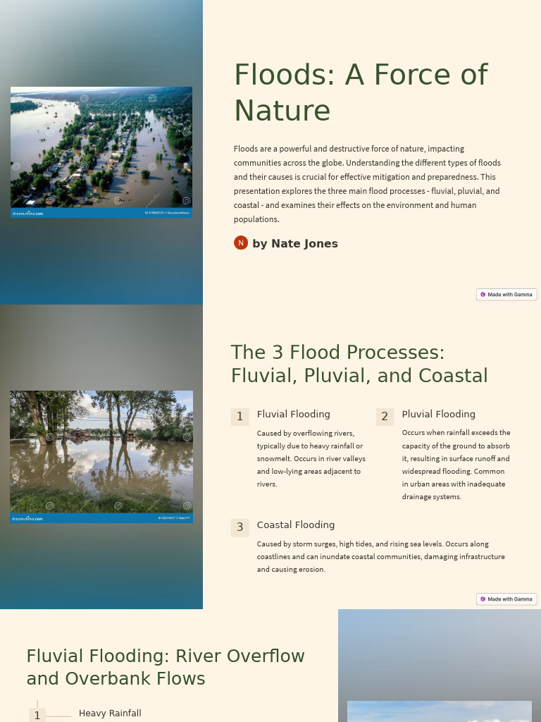 Floods A Force of Nature | PDF | Flood | Levee