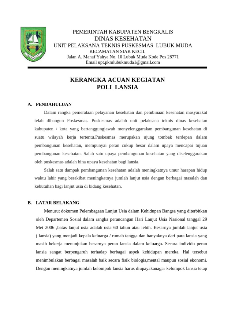 Kak Poli Lansia | PDF