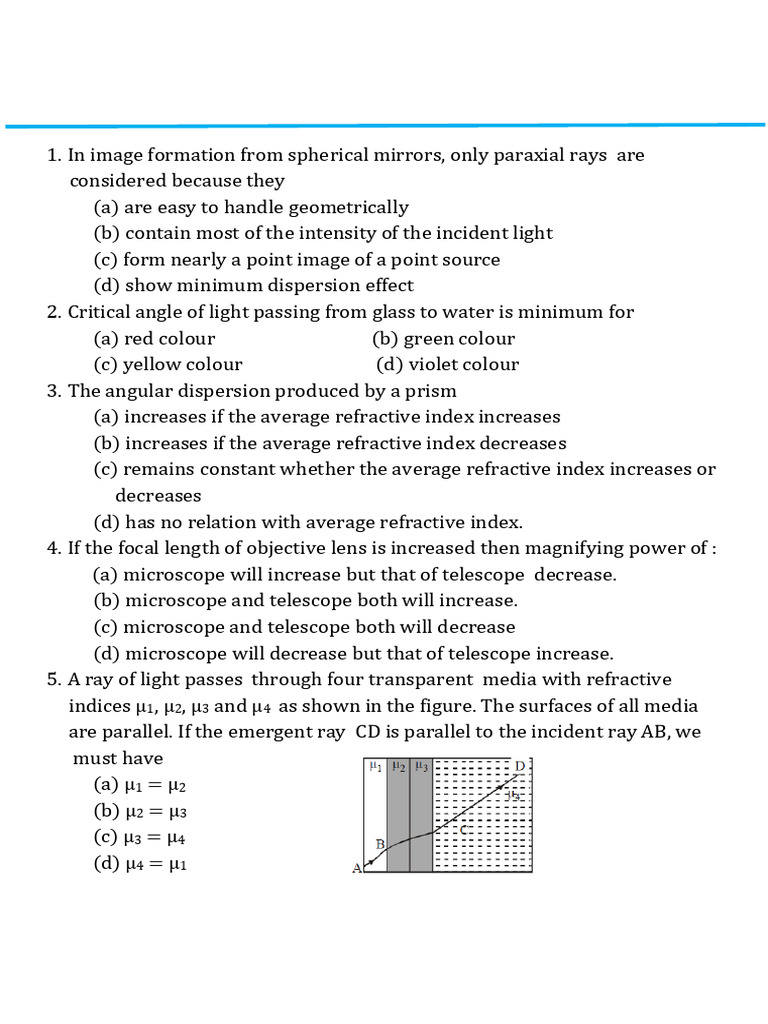 12th Physics Unit 6 Creative 1 Mark Question With Answer English Medium ...