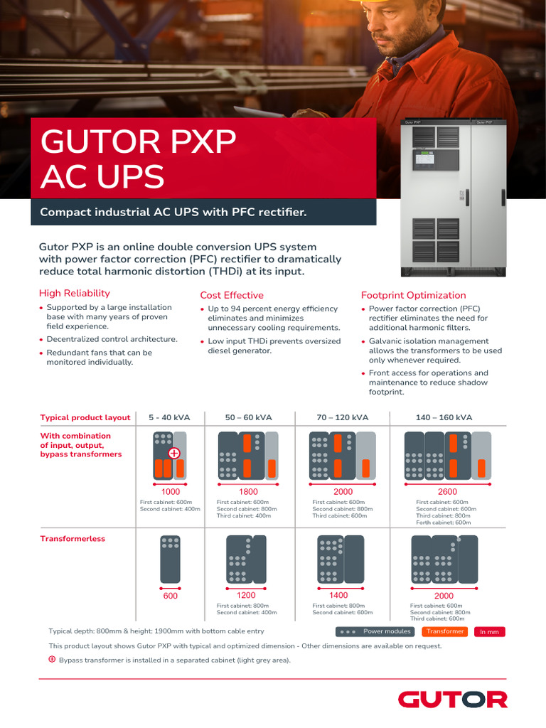 Gutor PXP Product Brochure | PDF | Rectifier | Transformer