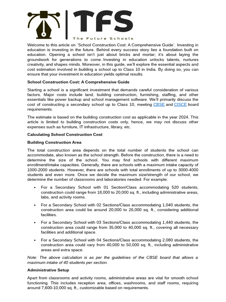 School Construction Guide | PDF | Laboratories