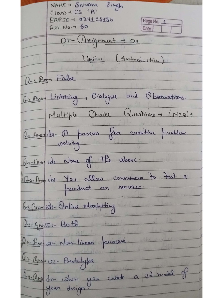 Design Thinking Notes | PDF