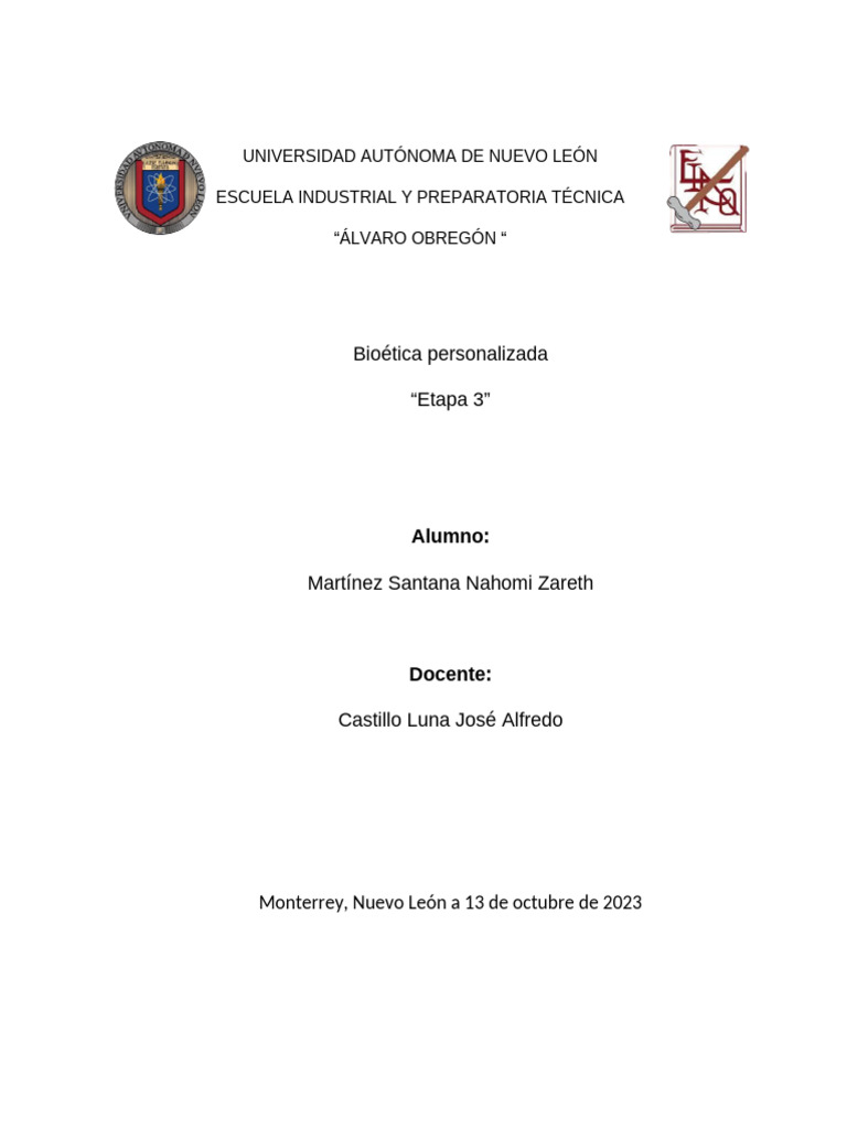 Bioetica D2 E3 | PDF