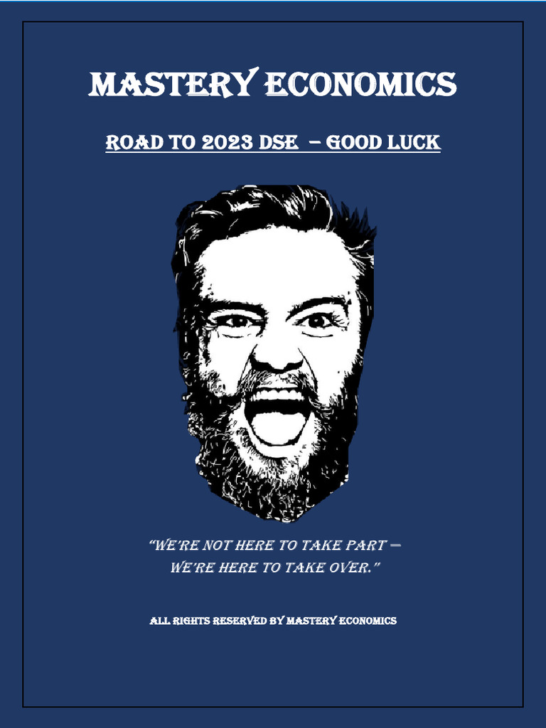 2022 DSE ECON Good Luck Modified PP Question Bank | PDF | Money Supply ...