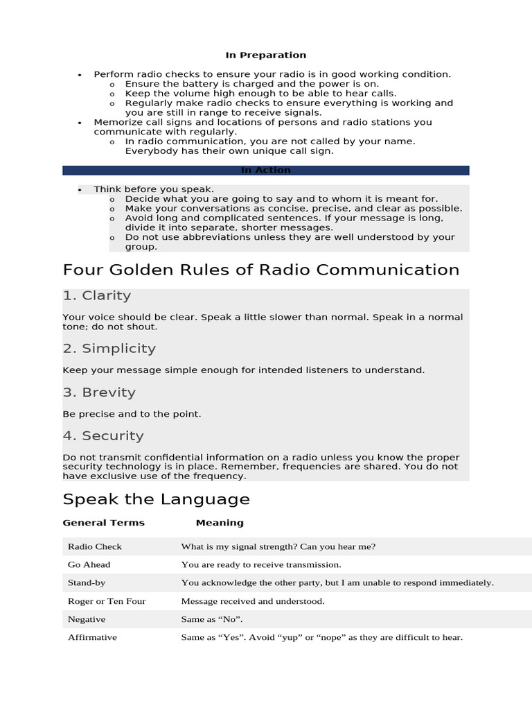 radio communication | PDF | Radio | Communication