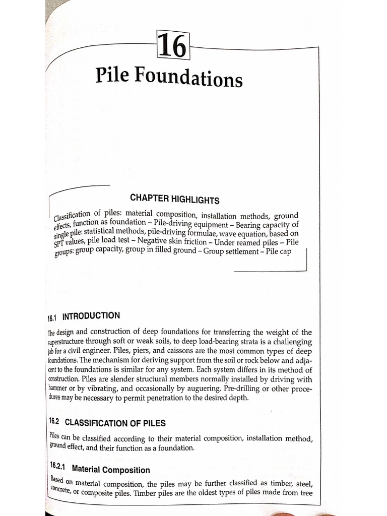 Pile Foundation | PDF
