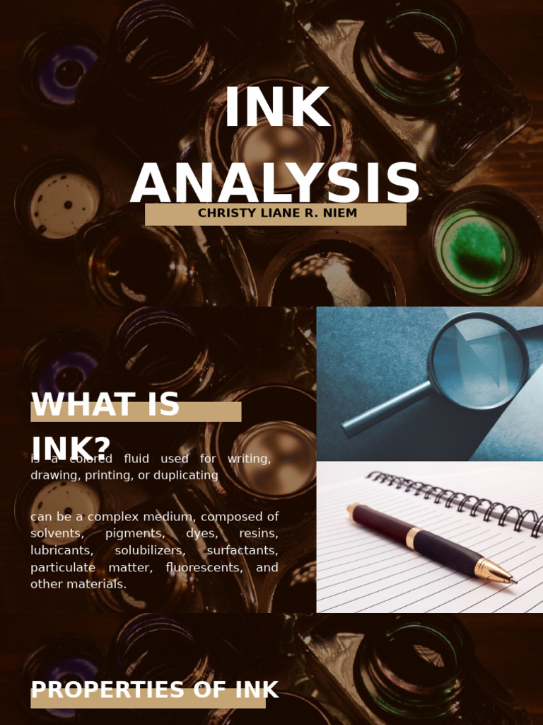 Ink Analysis | PDF | Ink | Thin Layer Chromatography