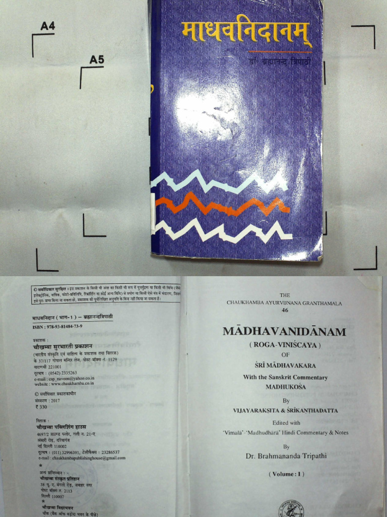 Madhav Nidan Part 1 B N Tripathi | PDF