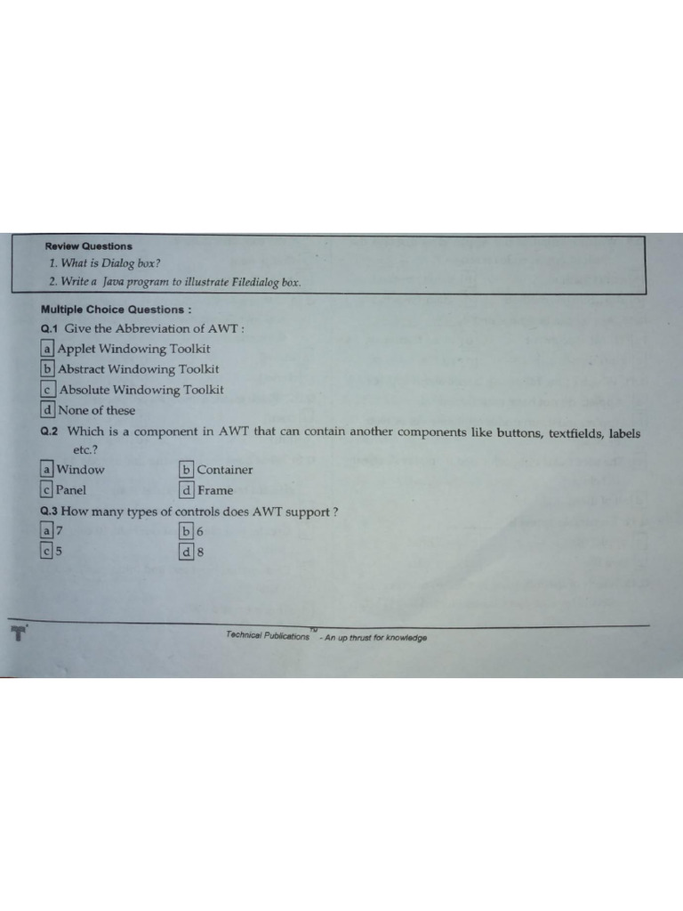 AJP MCQ (Unit 1 To 6) | PDF