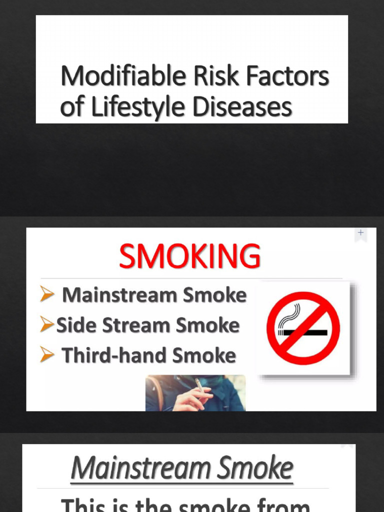 Modifiable Risk Factors of Lifestyle Disease | PDF | Heart | Cancer