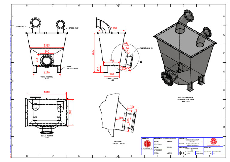 Planos - CJ Descarga 213 002 1 | PDF