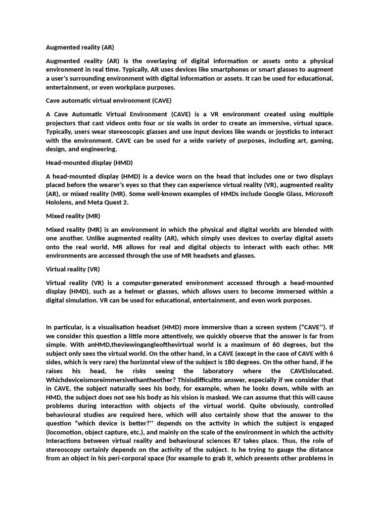 New Microsoft Word Document | PDF | Virtual Reality | Augmented Reality