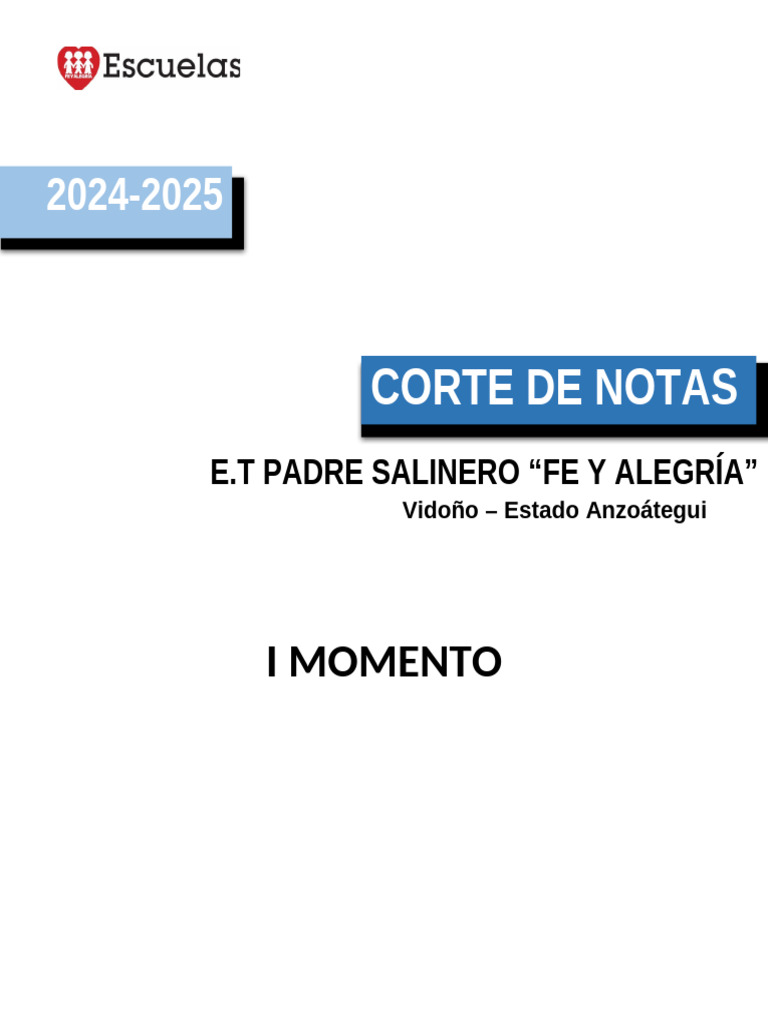 Plan de Accion I Corte de Notas Oct-2024 | PDF