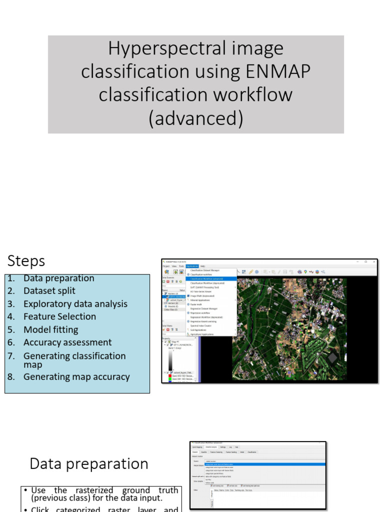 Hyperspectral Image Classification Using ENMAP Advanced Classification - 10nov | PDF ...