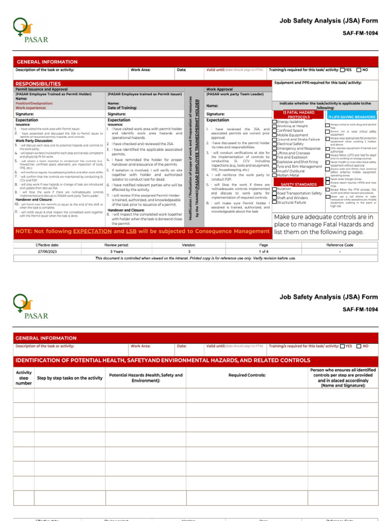 JSA - Version3 - Updated 1 | PDF