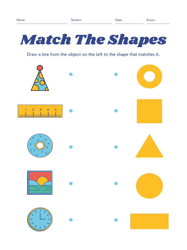 Match The Shapes! | PDF