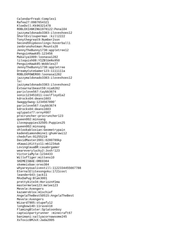 Roblox Dump by Johnanoos Part | PDF