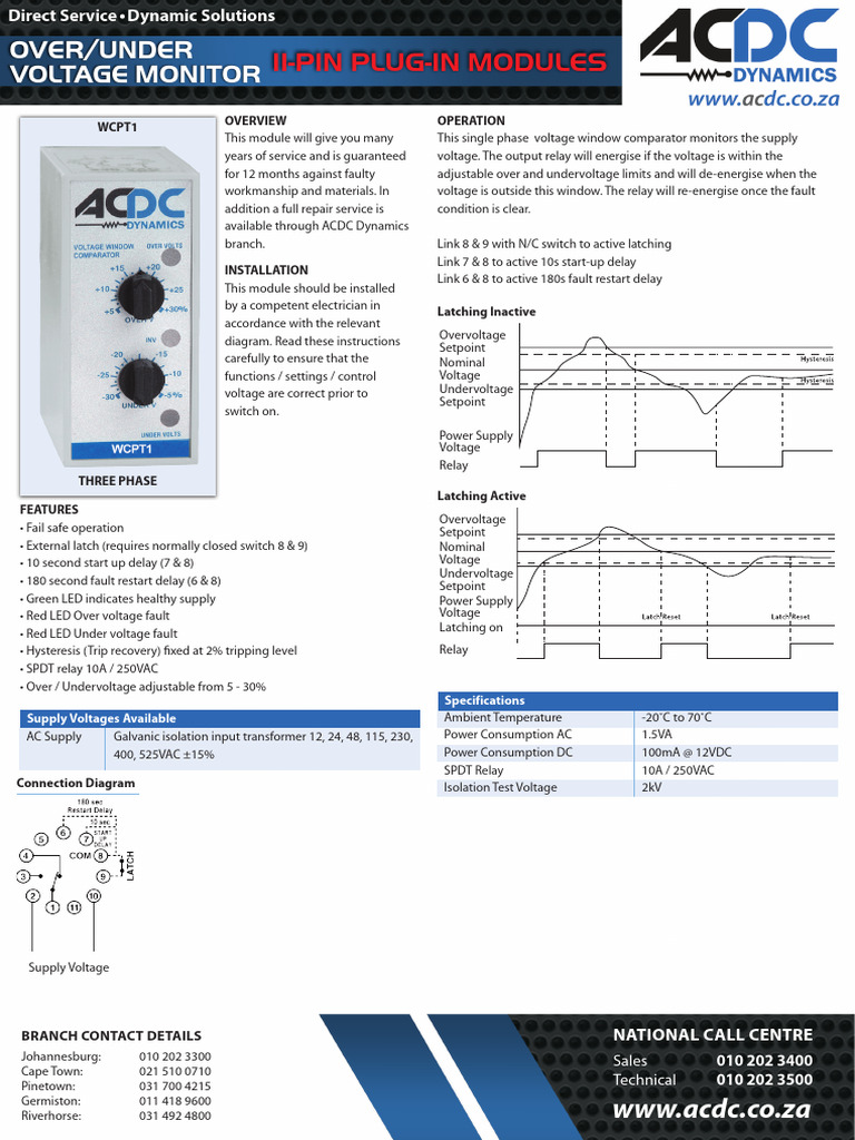 WCPT | PDF | Relay | Power Supply